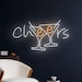 Cheers Led Sign, Drink Champagne Led Light, Cocktail Neon Sign, Alcohol ...