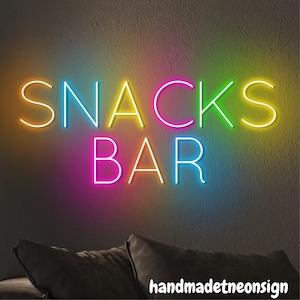 Snack Bar Neon Sign, Snack Led Sign, Snack Neon Light, Snack Led Light ...