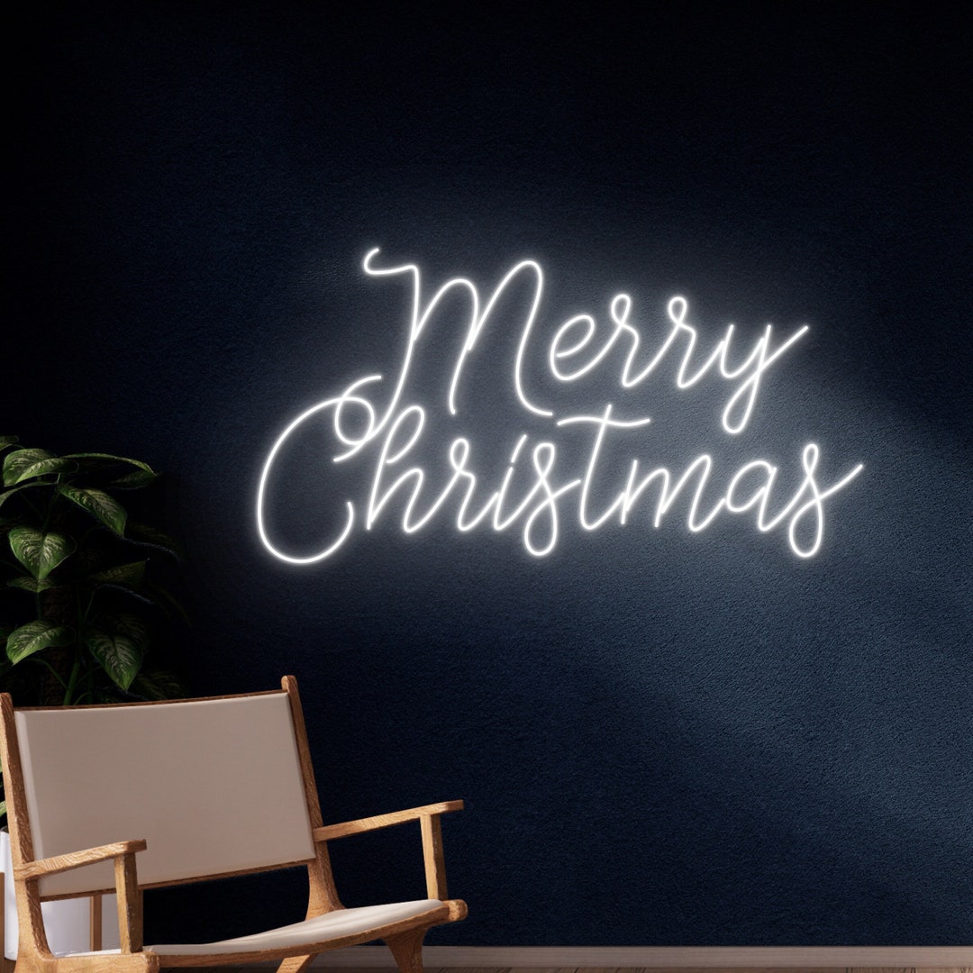 Merry Christmas Neon Sign, Custom Christmas Led Sign, Personalized ...
