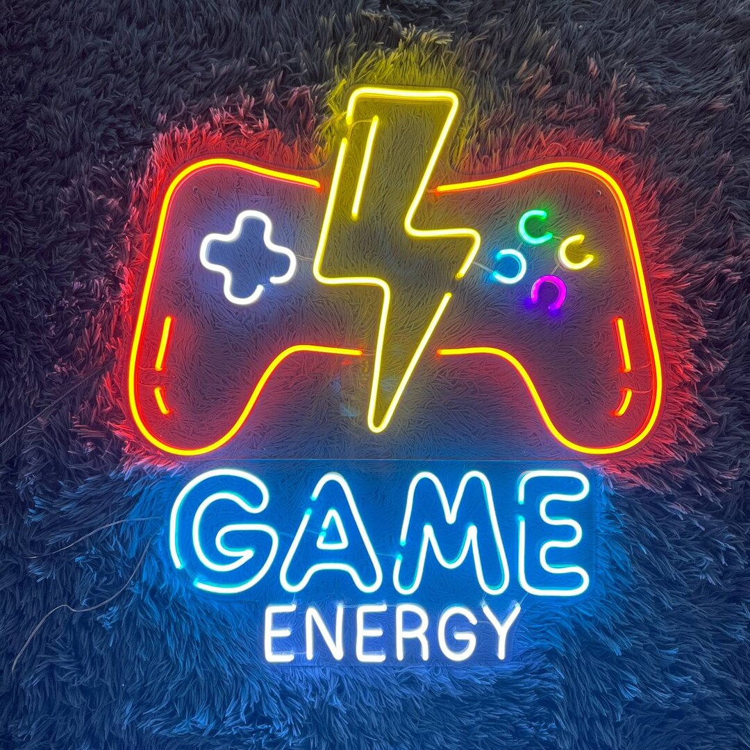 Gameroom Controller Led Sign, Gameroom Led Sign, Wall Decor, Gameroom ...