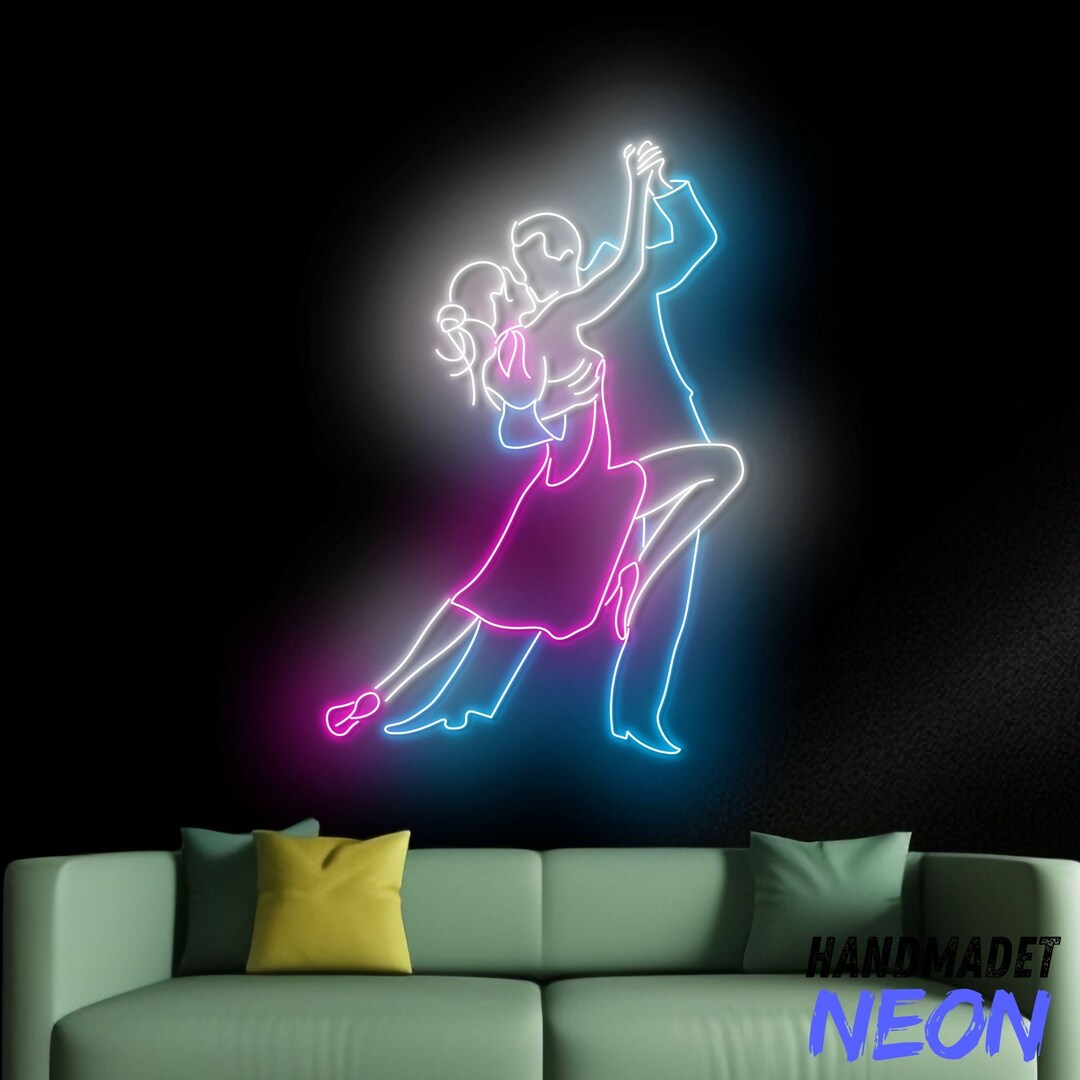 Dancer Neon Sign, Dancing Led Sign, Dance Sport Neon Light, Ballroom ...