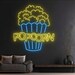 Custom Popcorn Neon Light, Pop Corn Led Light, Movie Theater Neon Sign ...