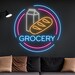 Custom Grocery Store Neon Light, Personalized Grocery Shop LED Light ...