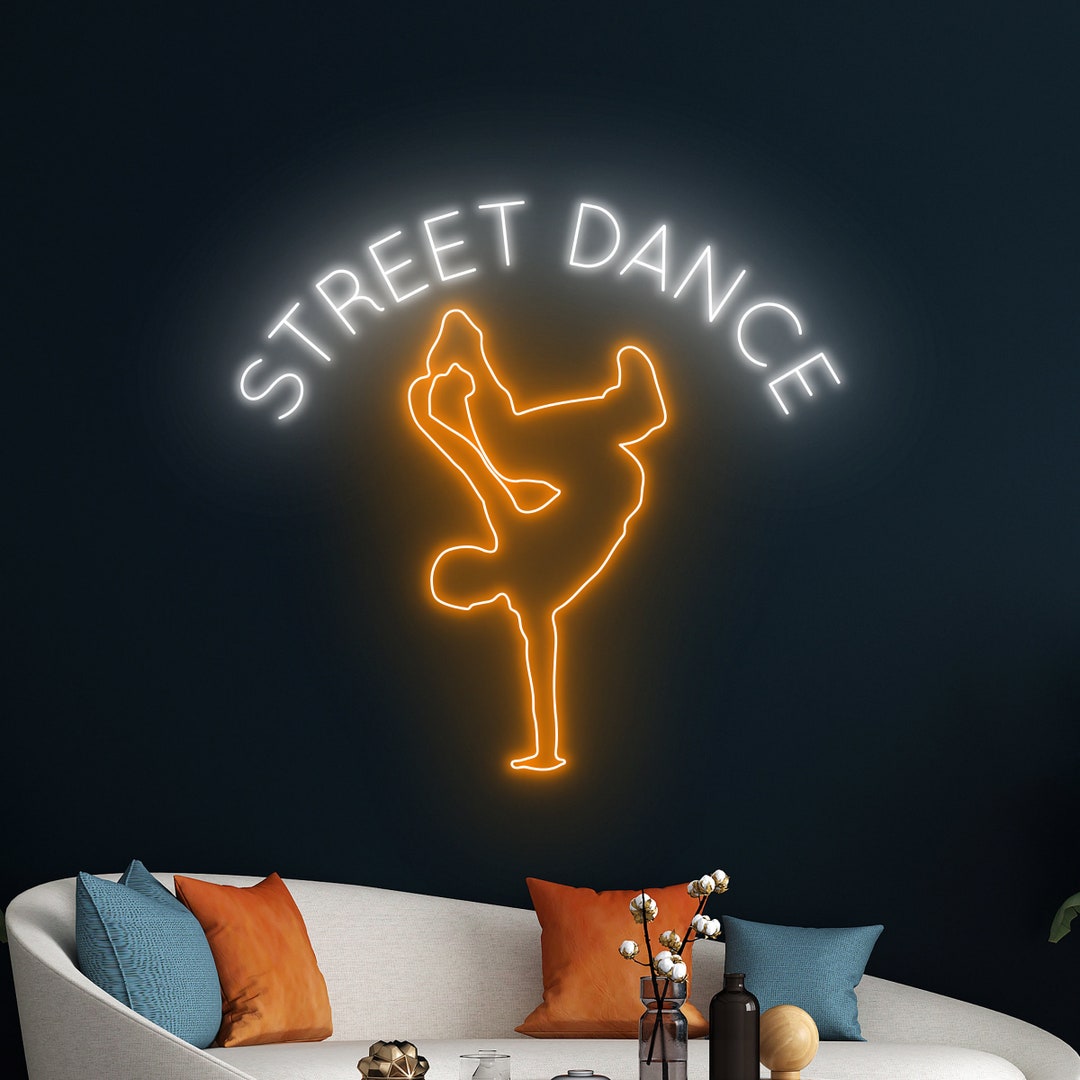 Street Dancer Neon Sign, Street Dance Led Sign, Custom Street Dance LED ...
