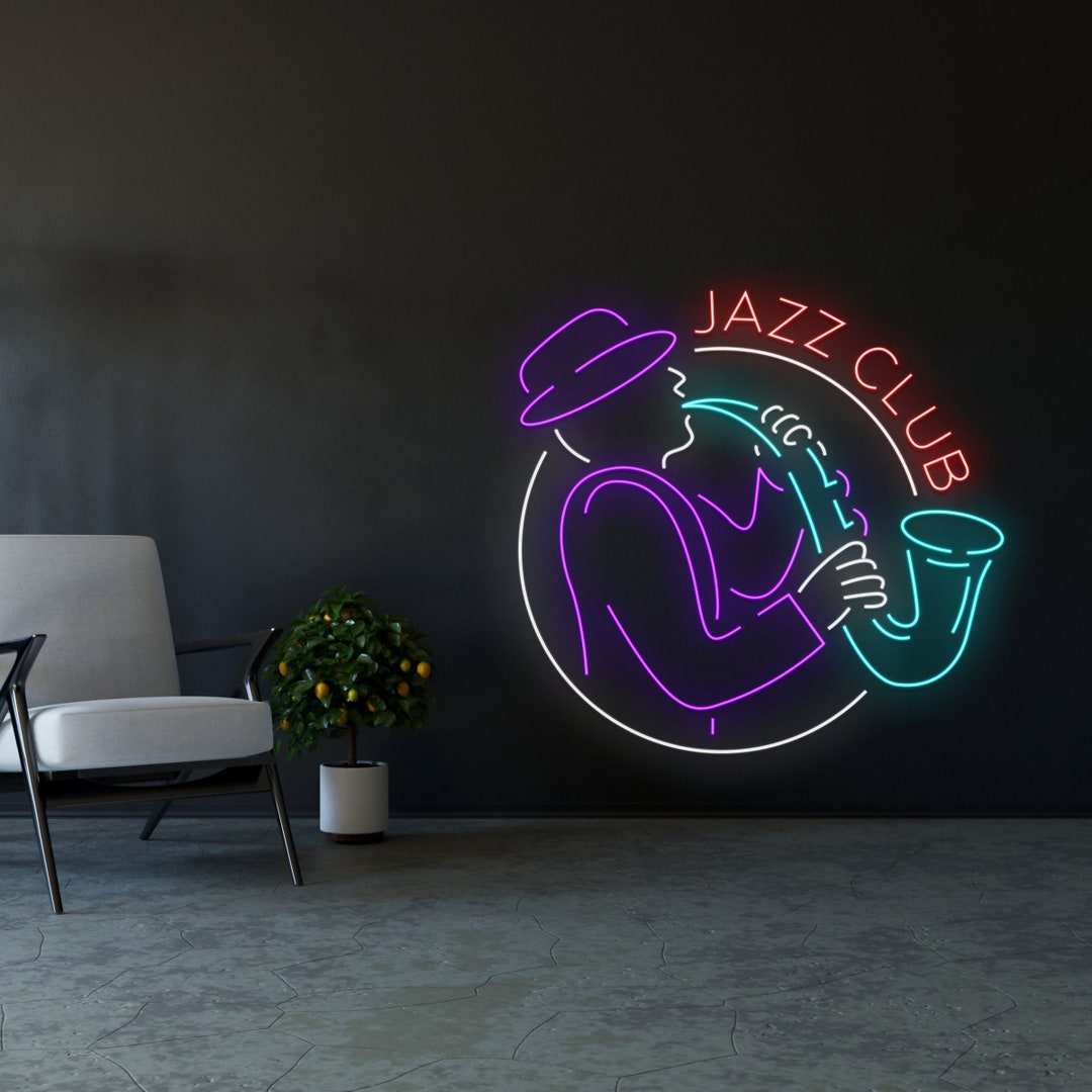 Jazz Club Led Sign, Jazz Club Led Lights, Jazz Neon Sign, Custom Neon ...