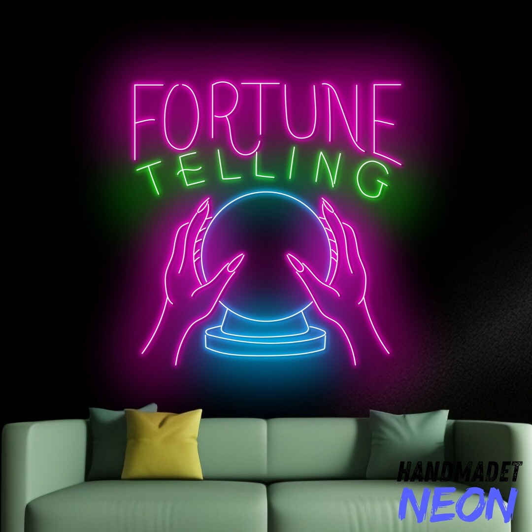 Fortune Telling Neon Sign, Palm Reader Led Sign, Psychic Neon Light ...