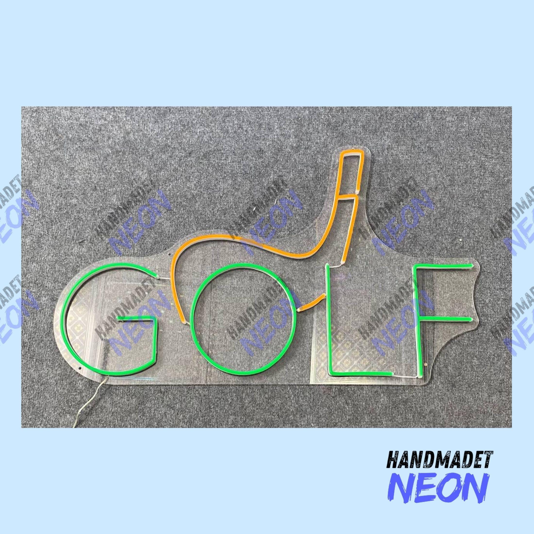 Golf Neon Sign, Golf Ball Led Sign, Golf Sport Led Light, Golf Player ...