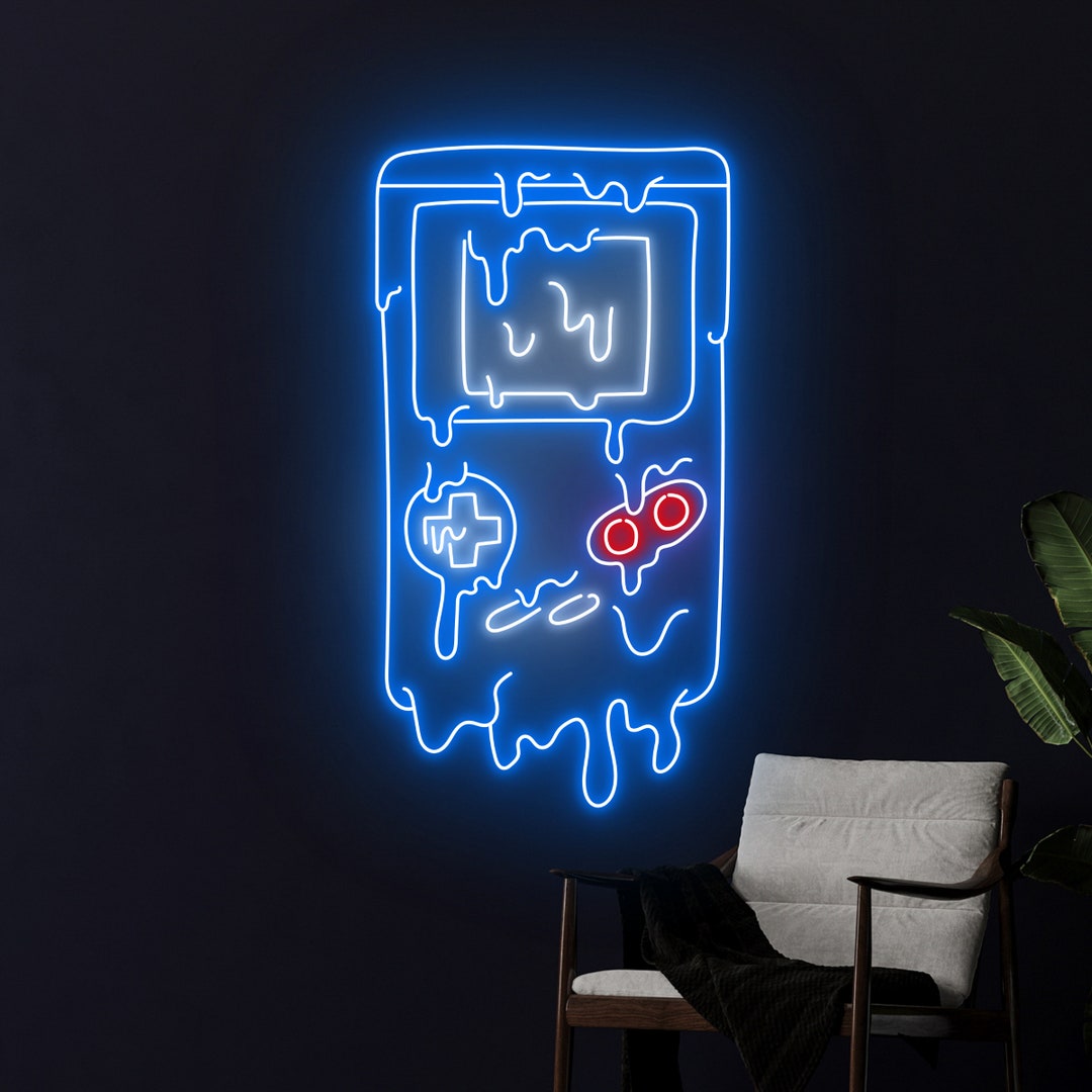 Game Machine Neon Sign, Game Controller Led Sign, Game Player Led Light ...