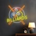 Billiards Led Sign, Billiard Neon Sign, Billiards Pool Hall Neon Light ...