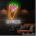 Gyros Neon Sign, Gyros Led Sign, Greece Gyros Led Light, Gyros Neon ...