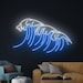Custom Wave Neon Sign, Waves Neon Light, Beach Led Light, Big Ocean ...