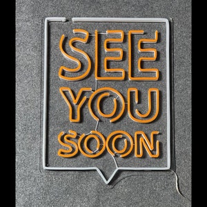 See You Soon Neon Sign, See You Soon Led Sign, See You Soon Quote Neon ...