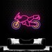 Motorbike Neon Sign Bicycle Led Sign Motorcycle Led Sign - Etsy