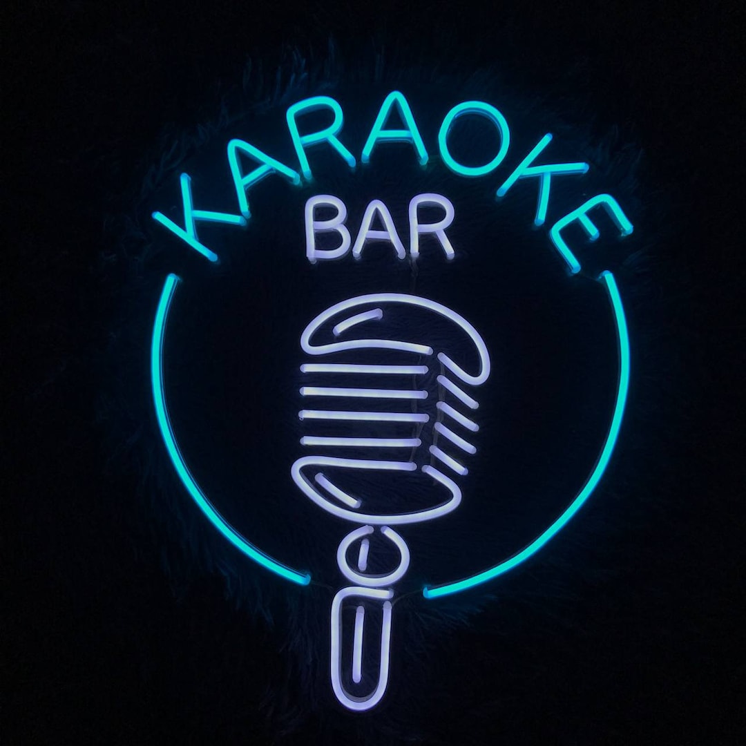 Karaoke Neon Sign, Karaoke Bar Neon Sign, Karaoke Club Neon Sign ...