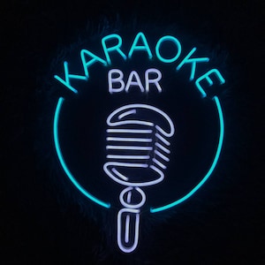 Karaoke Neon Sign, Karaoke Bar Neon Sign, Karaoke Club Neon Sign ...