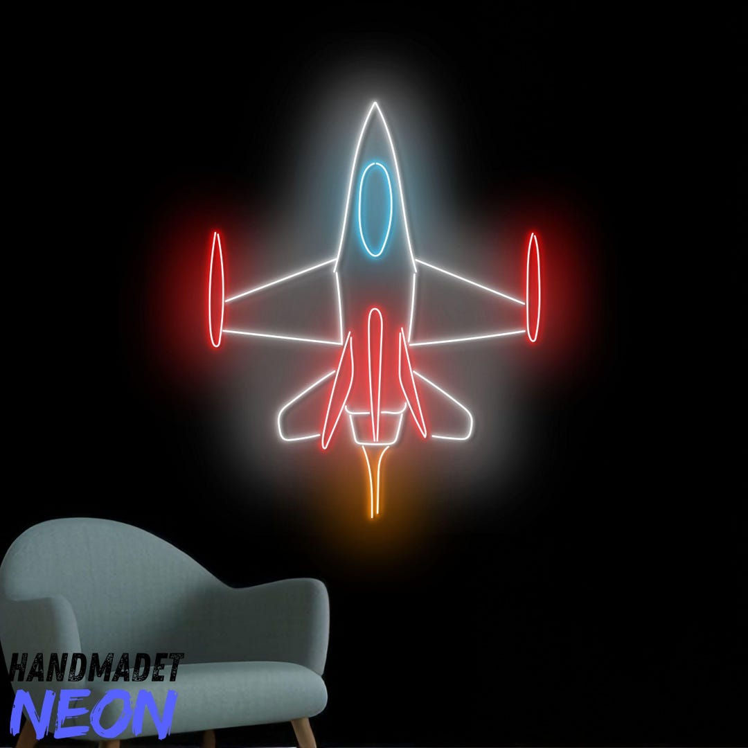 Airplane Neon Sign, Airplane Led Sign, Airplane Neon Light for Travel ...