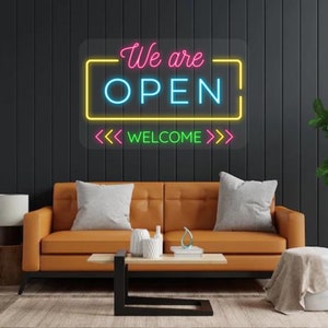 OPEN Neon Signs Handmade Custom LED Neon Sign, Open LED Sign Light Neon ...