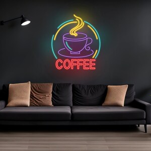 Coffee Open Led Sign, Coffee Led Sign, Wall Decor, Bar Neon Sign ...