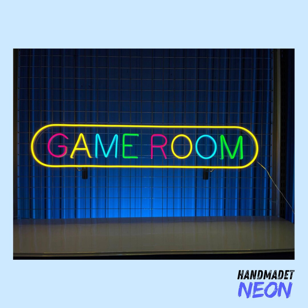 Game Room Neon Sign, Game Room Open Led Sign, Arcade Logo Led Light ...