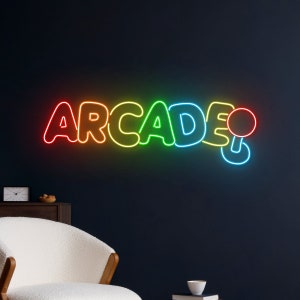 Arcade Neon Sign, Game Controller Led Sign, Game Player Led Light ...
