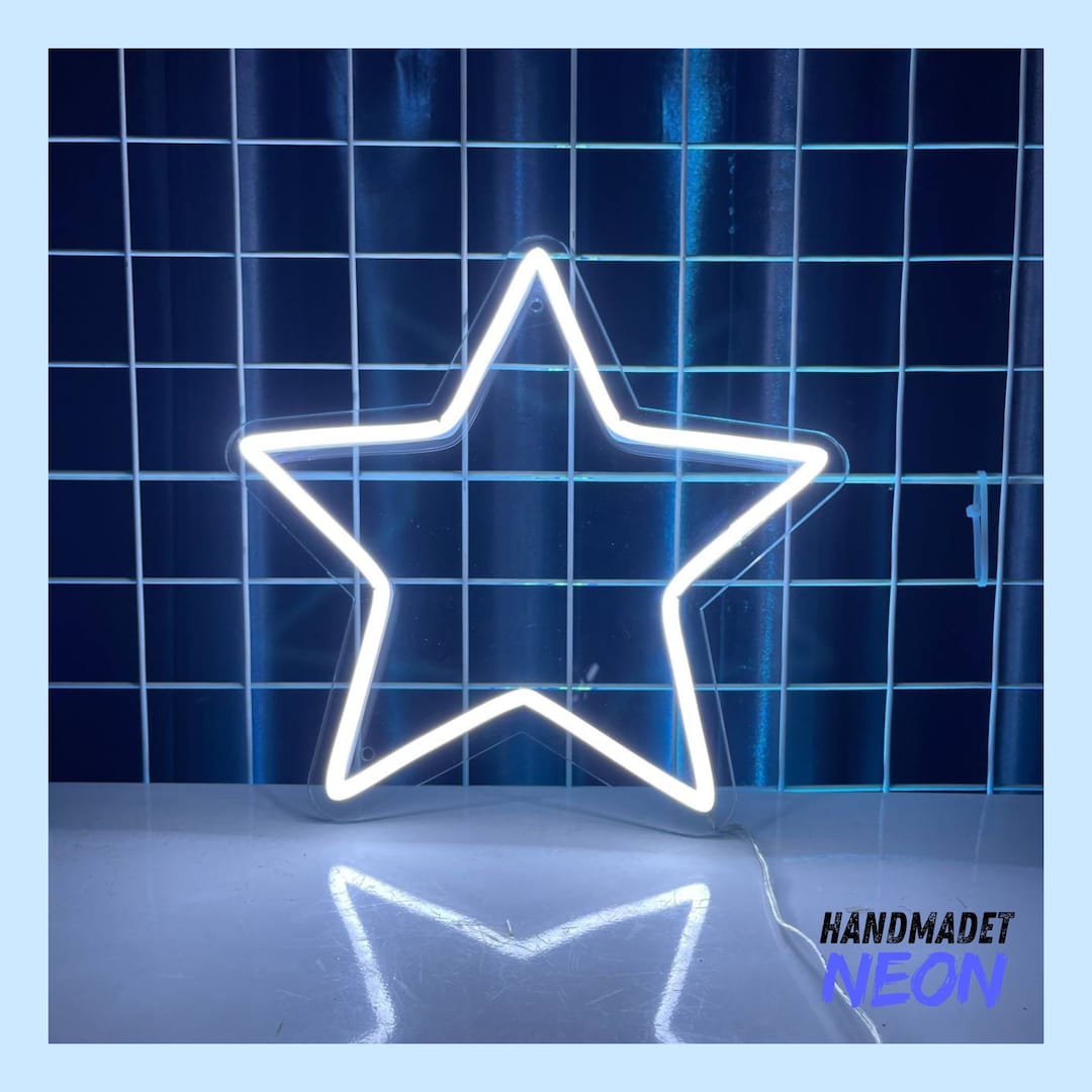 Christmas Star Led Sign, Christmas Star Led Sign, Wall Decor, Christmas ...