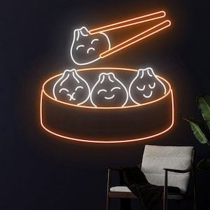 Dimsum Neon Sign, Dimsum Led Sign, Dimsum Led Sign, Custom Neon Sign ...