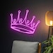 Crown Neon Sign, King Crown Led Sign, Queen Crown Led Light, Royal ...