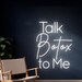 Talk Botox to Me Neon Sign, Talk Botox to Me Led Sign, Botox Filler Led ...