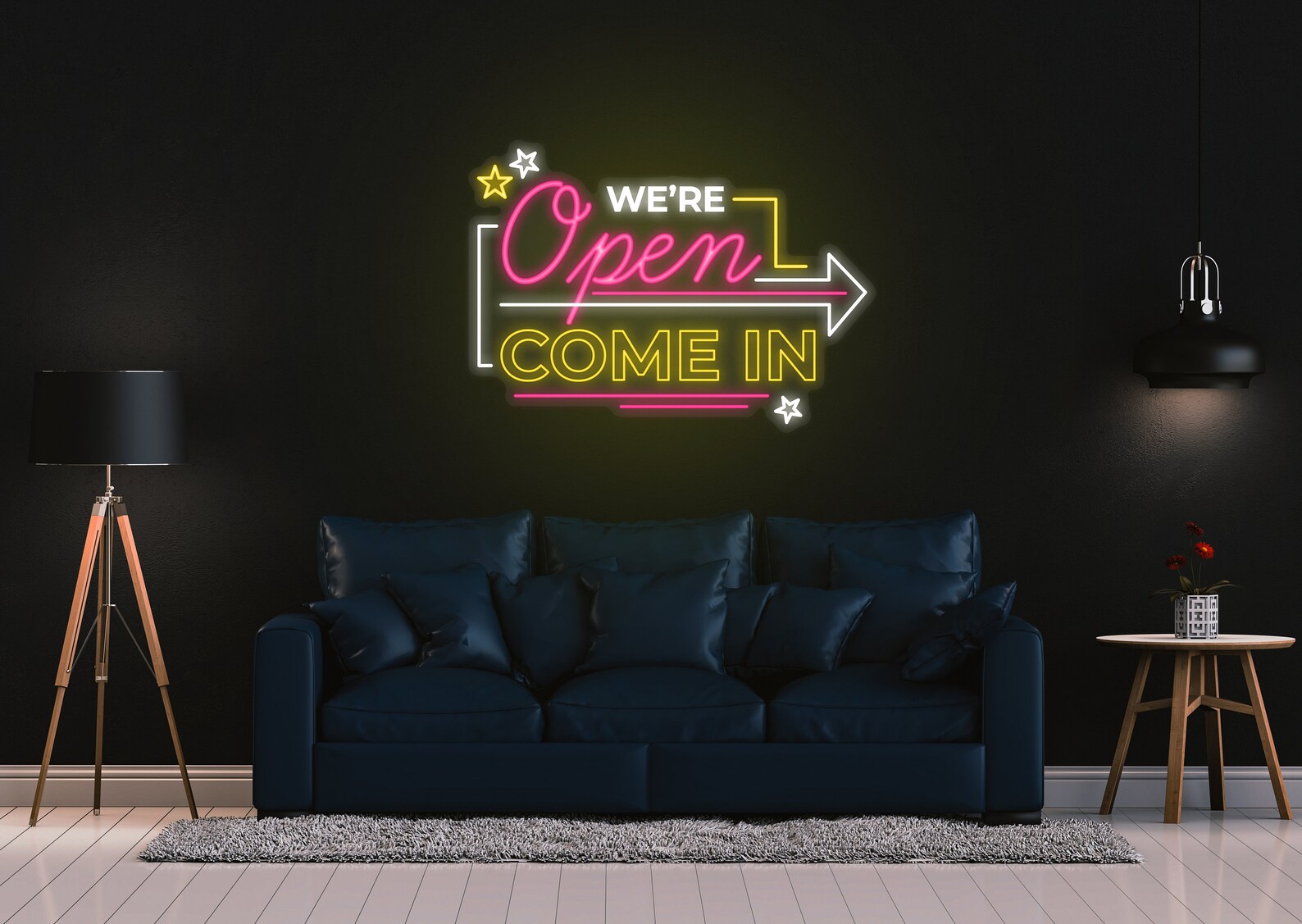 We're OPEN Come in Neon Signs Handmade Custom LED Neon Sign, Open LED ...