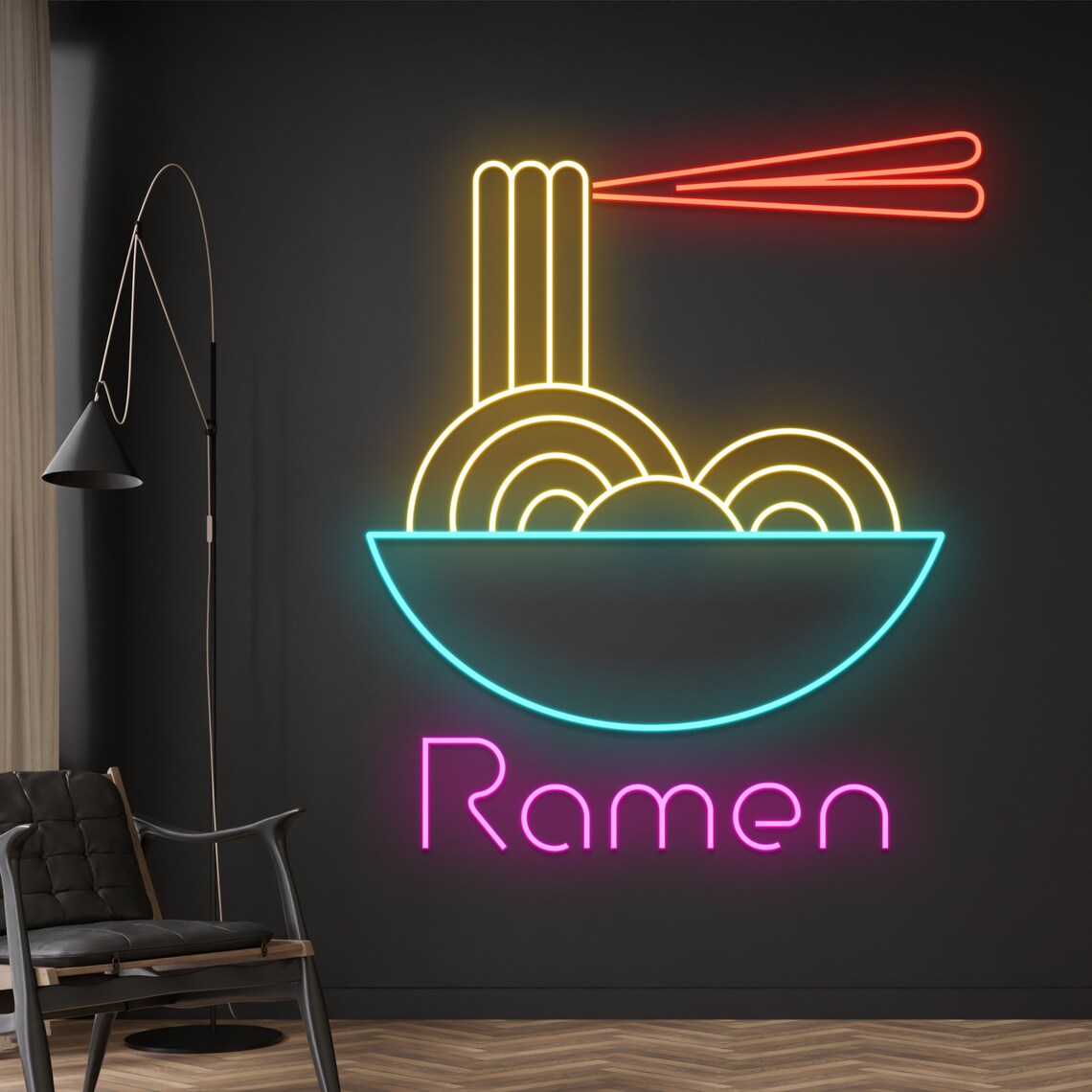 Custom Ramen Led Light, Japanese Noodles Led Sign, Ramen Bowl Neon Sign ...