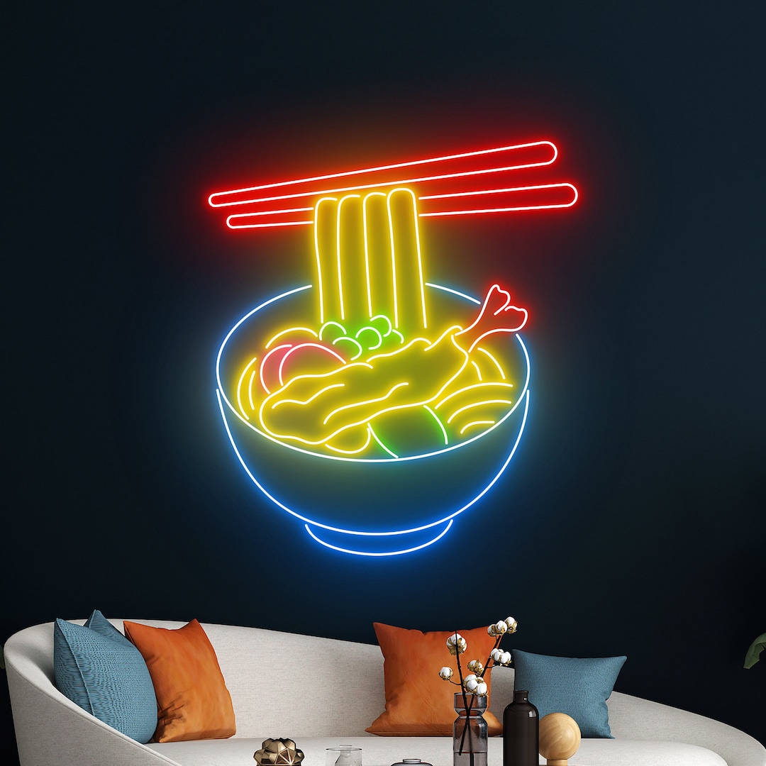 Udon Led Sign, Udon Noodle Neon Sign, Japanese Noodle Udon Led Light ...