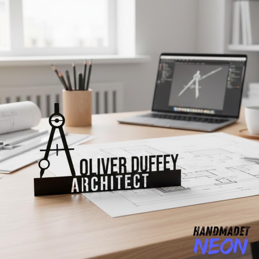 Custom Architect Desk Name Plate, Architect Metal Nameplate for Desk ...