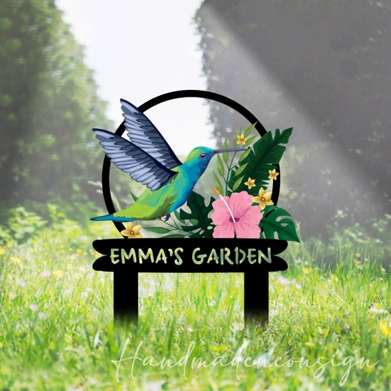 Hummingbird Metal Garden Stake Hummingbird Garden Stakes | Hummingbird