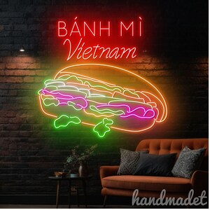 Banh Mi Neon Sign, Banh Mi Vietnam Led Light, Banh Mi Neon Light, Banh ...