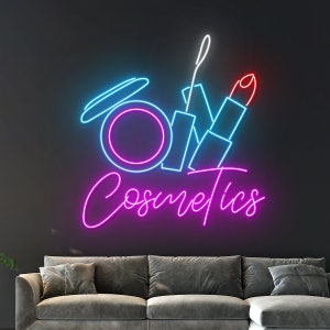 Cosmetics Neon Sign, Cosmetics Neon Light, Beauty Product Led Sign ...