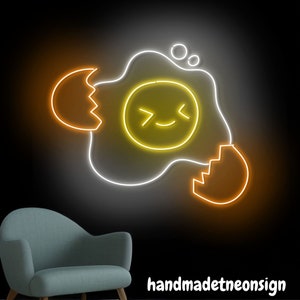 Funny Egg Neon Wall Sign, Chicken Egg Led Wall Light, Egg Food Led Wall ...