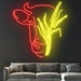 Paddy Cow Neon Sign, Farm LED Sign, Vegetable Neon Light, Food Room ...