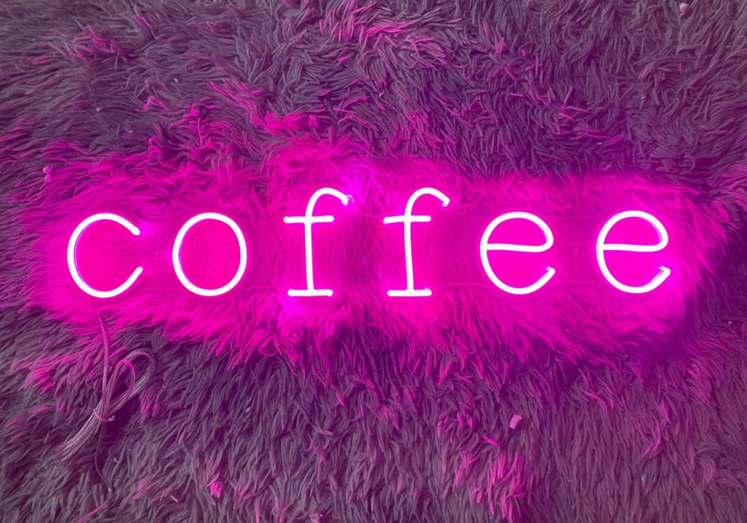 Coffee Neon Sign, Coffee Led Sign, Led Light, Custom Neon Sign, Home ...