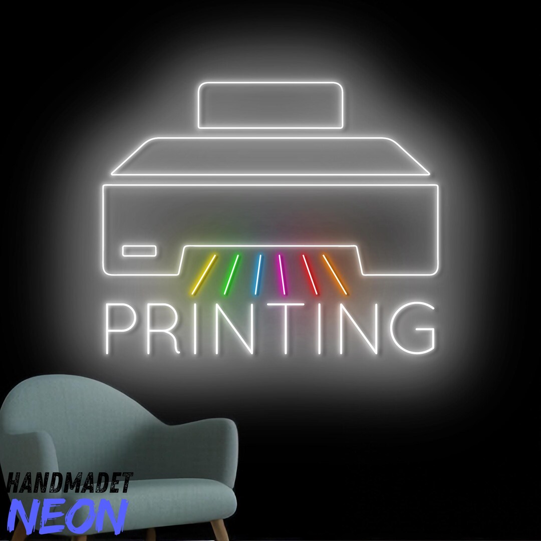 Printing Neon Sign, Printer Led Sign, Printing Machine Neon Light ...