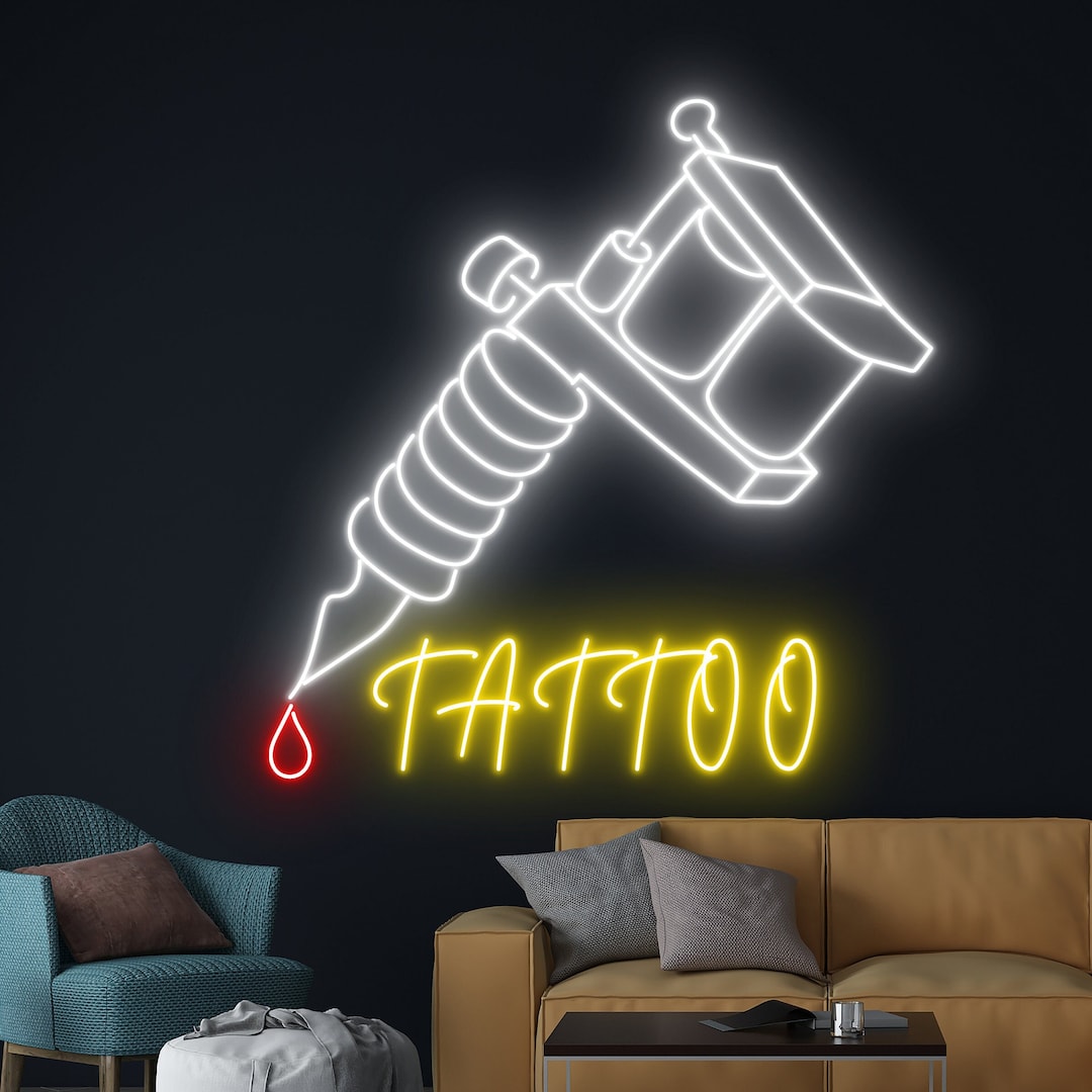 Tattoo Neon Sign, Tattoo Salon LED Light, Tattoo Spa Led Sign, Ink ...