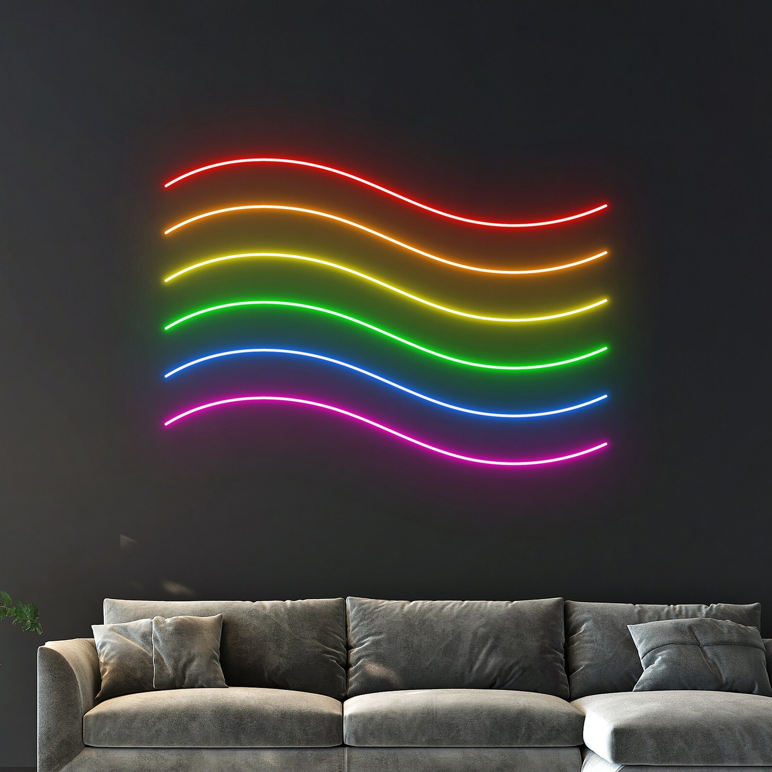 Pride Flag Neon Led Light, Pride Flag Light Decor, Flag LGBT Neon Light ...
