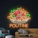 Poutine Canada Neon Sign, Poutine Led Sign, Poutine Led Light, Poutine ...