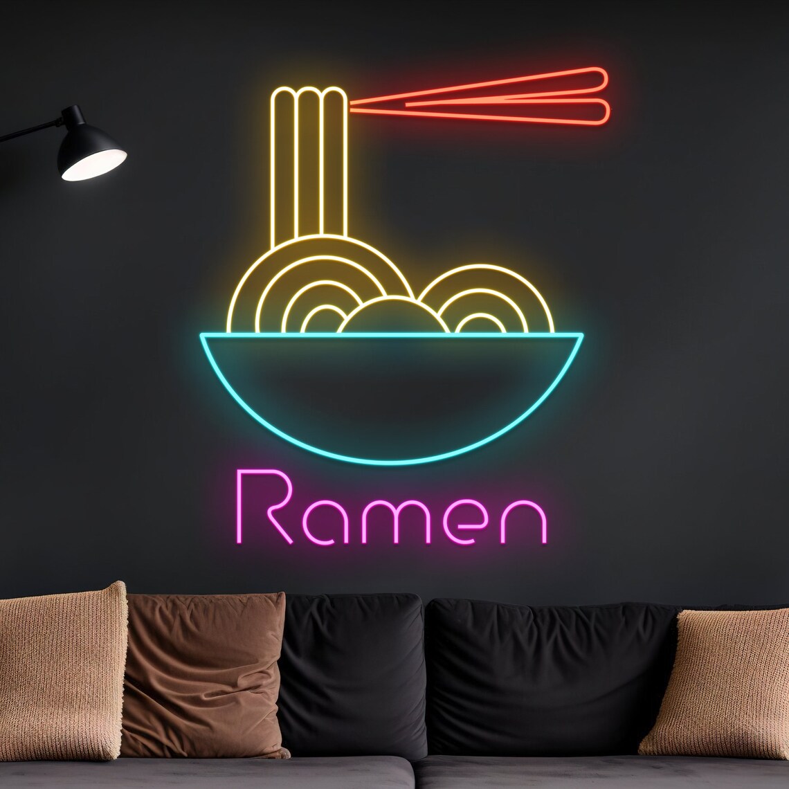 Custom Ramen Led Light, Japanese Noodles Led Sign, Ramen Bowl Neon Sign ...