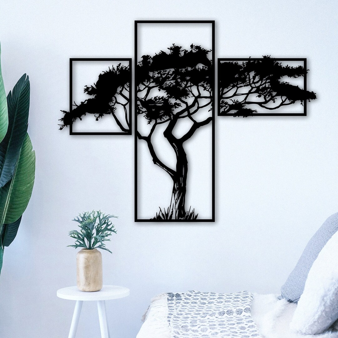 Tree of Life Wall Art, Tree of Life Wall Decor, Set 3 of Tree of Life ...