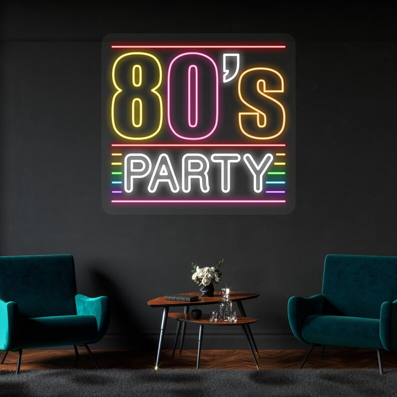 Retro 80s Led Sign Retro Neon Sign Wall Decor Back to the - Etsy