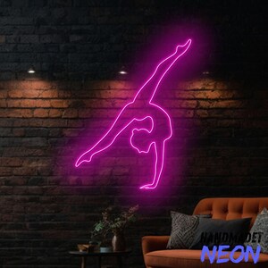 Gymnastics Neon Sign, Gymnastic Led Sign, Trainer Neon Light, Fitness ...