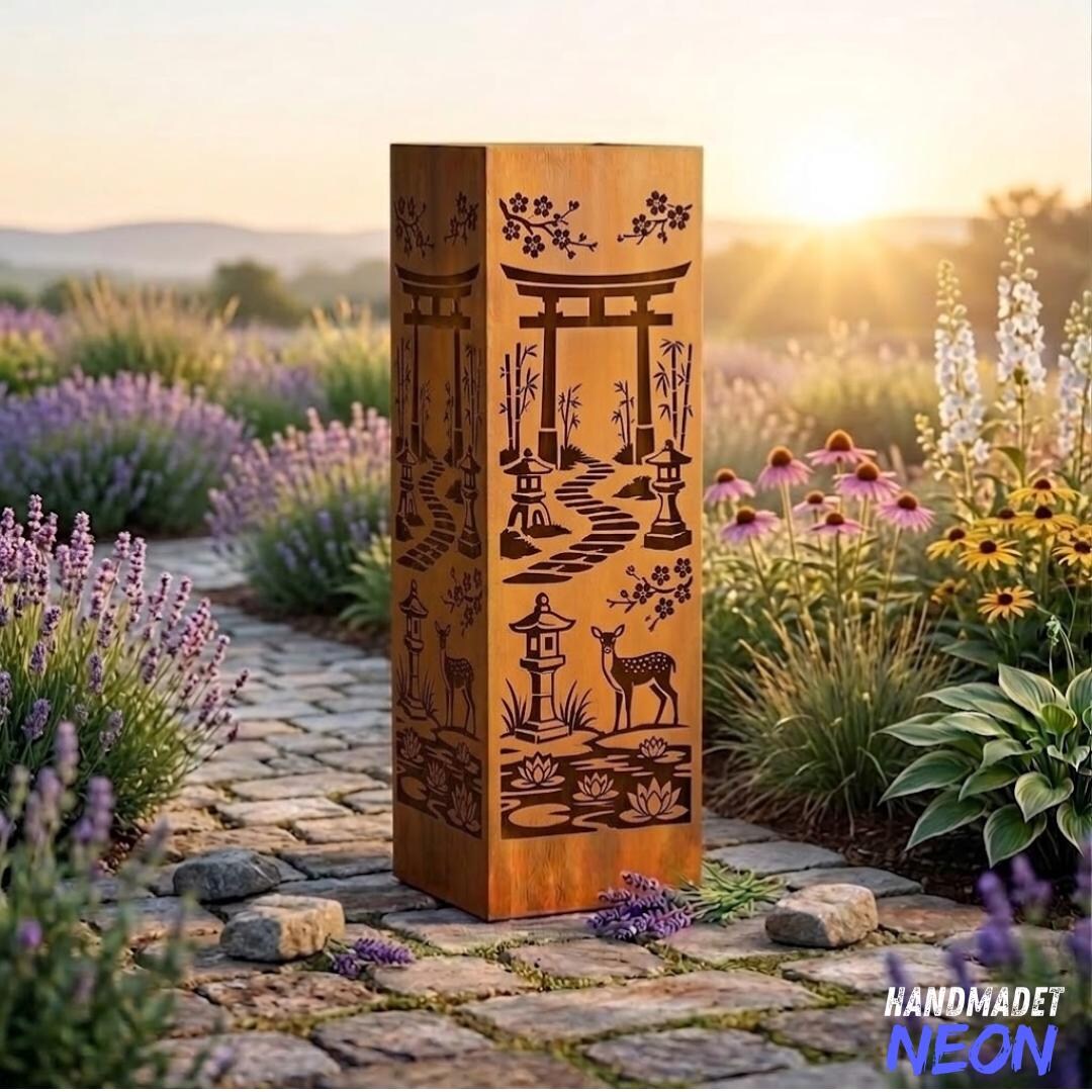 Personalized Torii Gate Metal Garden Column, Japanese Home Garden ...