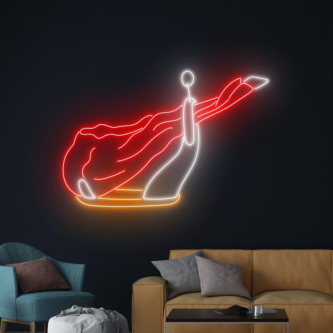 Iberico Neon Light, Meat Neon Sign, Meat Iberico Led Light, Custom ...