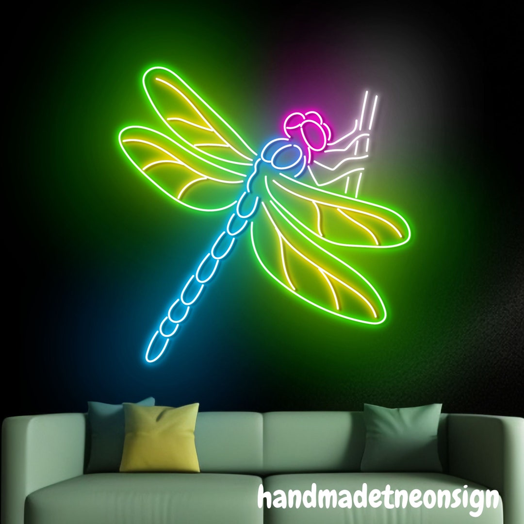 Dragonfly Neon Sign, Dragonfly Led Sign, Dragonfly Led Light, Dragonfly ...
