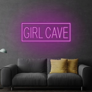 Girl Cave Neon Sign, Girl Cave Led Sign, Wall Decor, Girl Cave Led ...